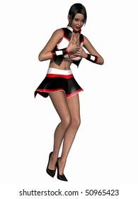 Sexy Grid Girl Stock Illustration Shutterstock