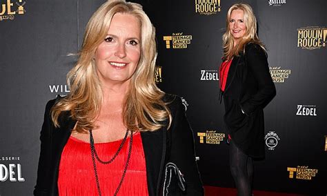 Penny Lancaster Dons A Fringed Red Mini Dress As She Leads The Glam At