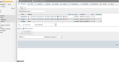 belajar crud laravel untuk pemula setup database laravel tempat