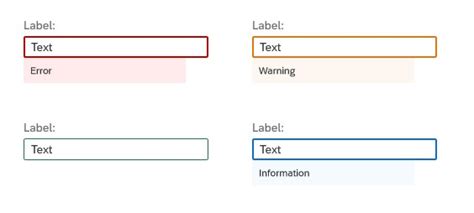 Input Field SAP Fiori For Web Design Guidelines