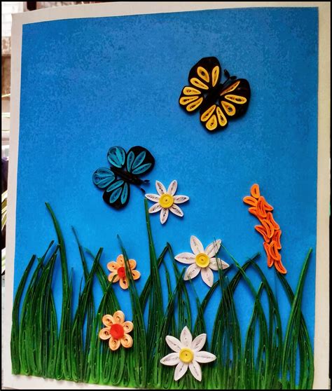 A Room For My Paper Quilling Quilled Grass