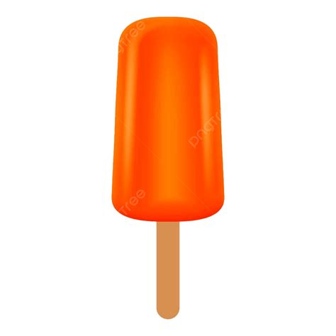 Realisted Oranges Clipart Vector Orange Popsicle Icon Realistic Vector