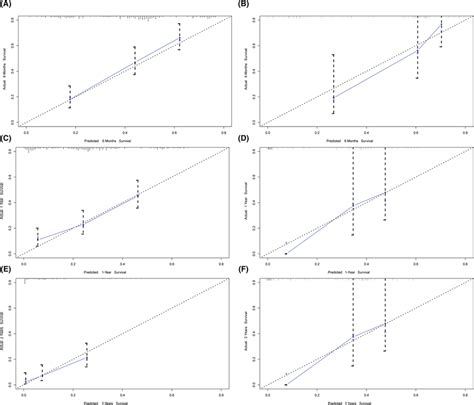 The Calibration Curve For Predicting Patient Survival At A 6 Months