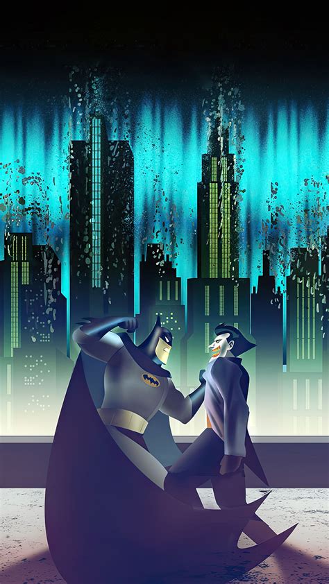 1080x1920 Caped Crusader Vs Laughing Madman Iphone 7 6s 6 Plus Pixel Xl One Plus 3 3t 5 Hd 4k