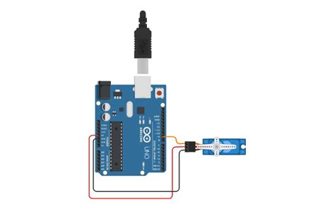 Circuit Design Controlando Um Servomotor Tinkercad