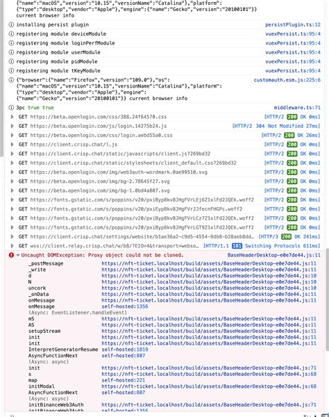 Domexception Proxy Object Could Not Be Cloned When Web3auth