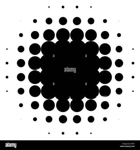 Halftone Element Circular Halftone Pattern Specks Halftone Circle