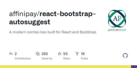Github Affinipayreact Bootstrap Autosuggest A Modern Combo Box