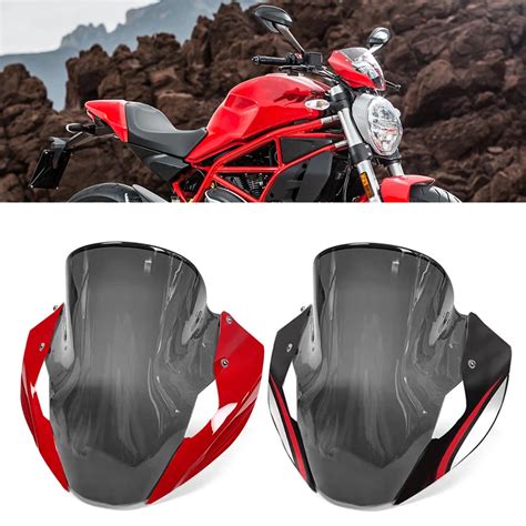 Fit For Ducati Monster 797 821 1200s 2014 2023 Monster Motorcycle Front Screen Wind Shield