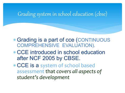 Grading System In School Education Cbse Roopendra Pptx Education Industry Industries