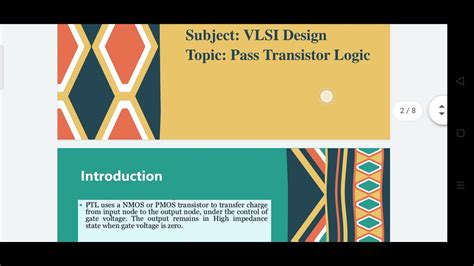 Pass Transistor Logic Ptl In Vlsi Design Youtube
