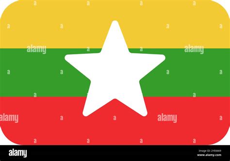 white myanmar flag stock vector images alamy