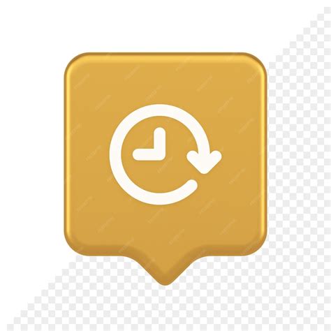 Premium Psd Clock In Circle Arrow Button Time Countdown Deadline Chronometer 3d Realistic