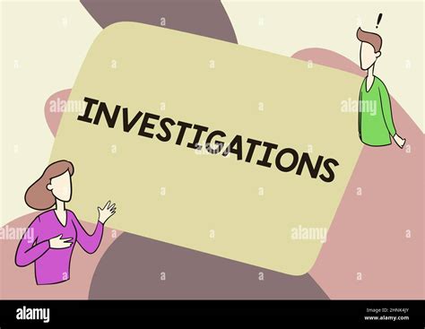 Text Caption Presenting Investigations Business Idea The Formal Action Or Systematic