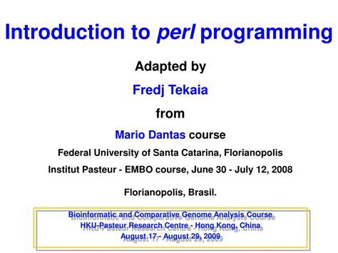 Ppt Introduction To Perl Programming Powerpoint Presentation Free