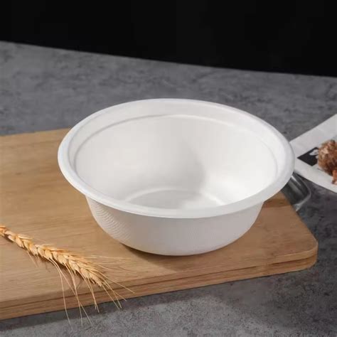 Bagasse Pulp Food Container Bowl Straight Salad Bowl Bagasse Sugarcane