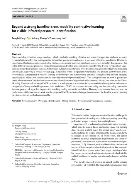 Beyond A Strong Baseline Cross Modality Contrastive Learning For Visible Infrared Person Re