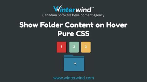 Show Folder Content On Hover With Css Youtube