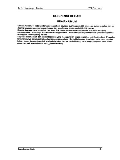 Job Shet Suspensi Pdf