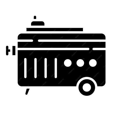 Premium Vector Electric Generator Vector Illustration