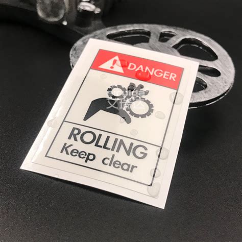 推荐安全标识牌警告标志不干胶设备当心卷入危险警示贴纸rol L004 虎窝淘