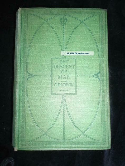 Charles Darwin The Descent Of Man 1906 Illustrated Evolutionary Theory