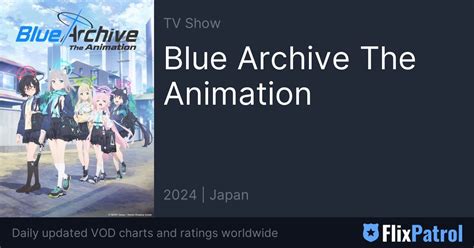 Blue Archive The Animation FlixPatrol