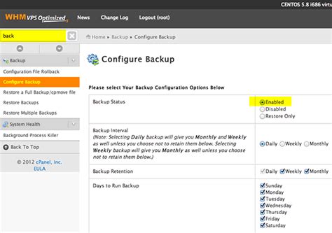 Setup Nsf Backup Whmcpanel Web Masters Site
