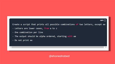 Bash Script That Prints All Possible Combinations Of Two Letters