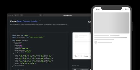 Github Danilowozcreate Content Loader ️ Tool To Create Your Own React Content Loader Easily