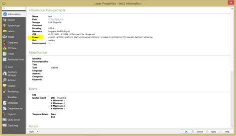 Getting Extent Of Layer In QGIS Geographic Information Systems Stack Exchange