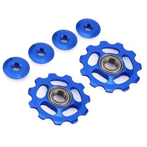 2pcs 11 T 초경량 Mtb 알루미늄 합금 자전거 베어링 자키 휠 후면 Derailleur 도르래 야외 자전거 부품 새로운