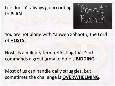 names of god part 5 yahweh sabaoth ppt