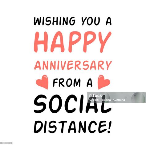 해피 애니버서리 검역 축하 카드 텍스트 흰색에 격리 격리 된 생일 재미 소원 그림 거리가 먼에 대한 스톡 벡터 아트 및 기타 이미지 거리가 먼 검은색 격리 Istock