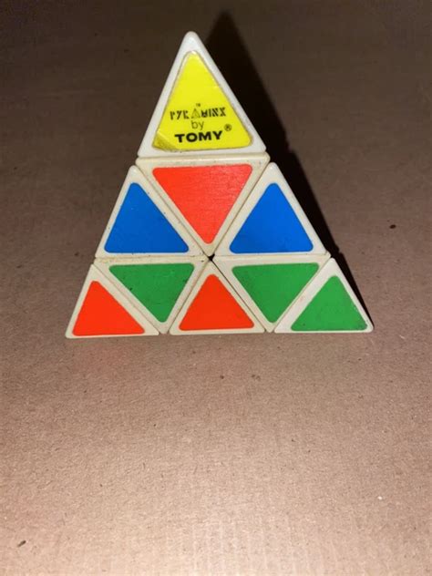 Vintage Pyraminx By Tomy Pyramid Triangle Rubiks Cube Combination Puzzle 1980s £10 40 Picclick Uk