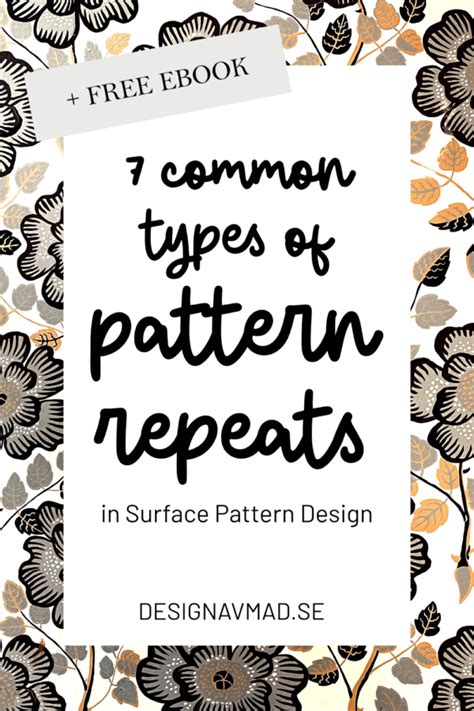 Common Types Of Pattern Repeats In Surface Pattern Design Design Av MAD