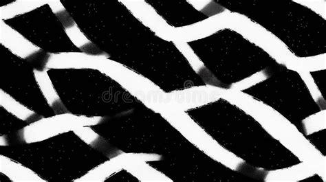 Elegant And Intricate Black And White Abstract Pattern For Modern Design Projects Stock