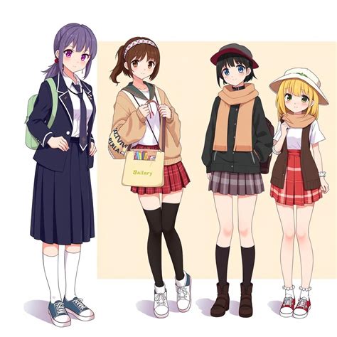 Charming Anime School Girl Outfit Ideas