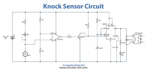 Knock Sensor Circuit Using Piezoelectric
