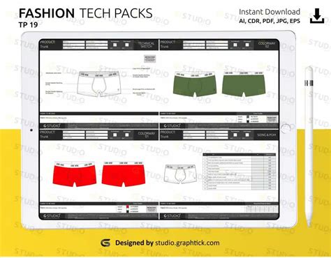 Fashion Tech Pack Services World S Editable Tech Packs