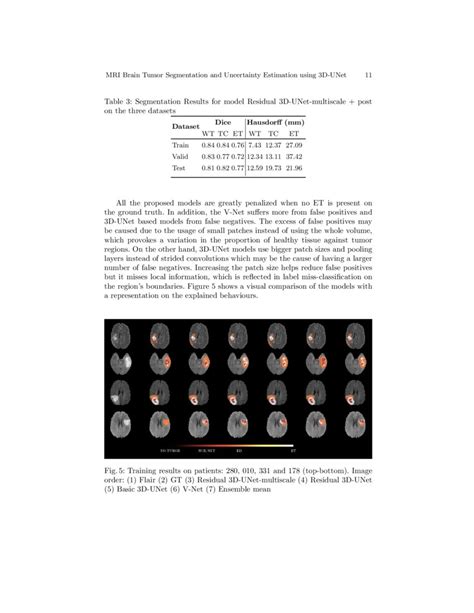 MRI Brain Tumor Segmentation And Uncertainty Estimation Using D UNet Architectures DeepAI