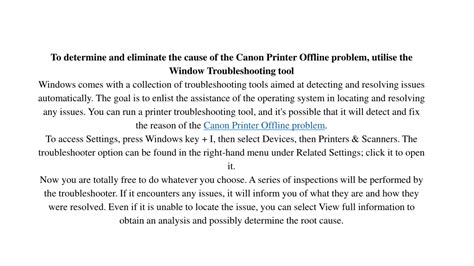 Ppt Canon Printer Offline Powerpoint Presentation Free Download Id