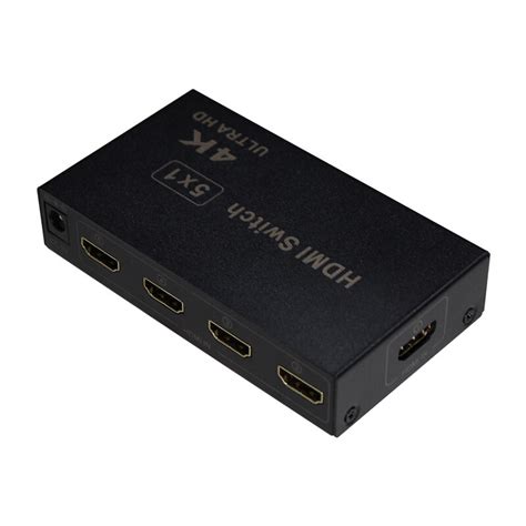 Hdmi Switch 5 In 1 Out Hdmi Switcher Box 5 Port 4k Vicedeal