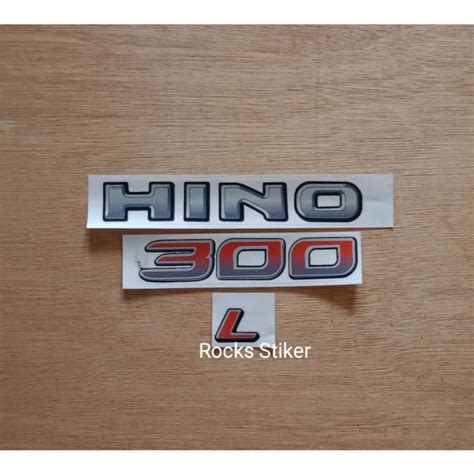 Jual Stiker Hino 300 New L Stiker Hino 300 L Stiker Hino 300 Set