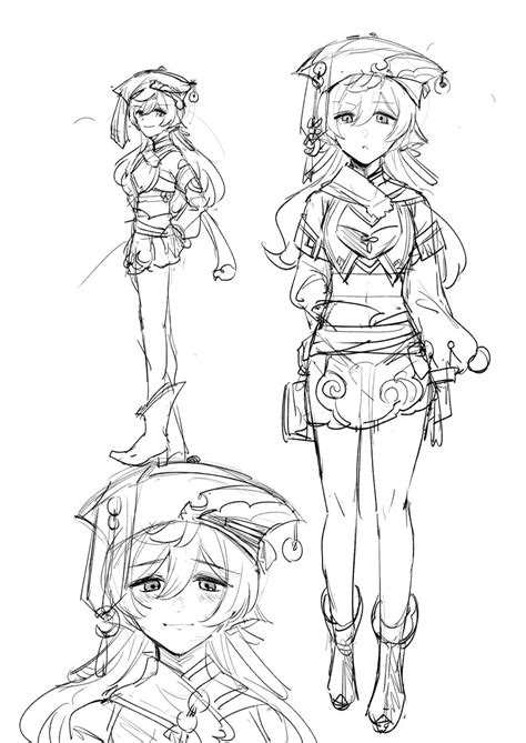 「漫画描くってなると多少衣装簡略化して手癖で描けるくらいには慣れなきゃなんだけど慣れそうにないこの服。あと帽子のバランスが」ト市30日西く