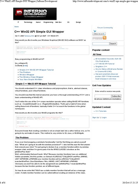 Win32 Window Wrapper Tutorial Pdf Method Computer Programming