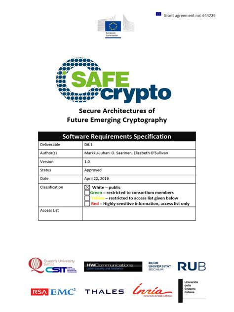 software requirement specification pdf cryptography public key