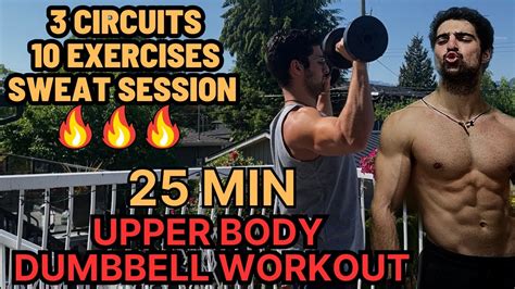 25 Minute Upper Body Arm Workout Dumbbells Only Homeworkout