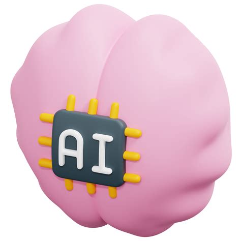 Brain 3d Render Icon Illustration 12628402 Png