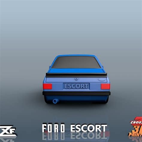 🚙 Ford Escort Mk2 And Rs2000 Comic Style Car・ Stl File For 3d Printing
